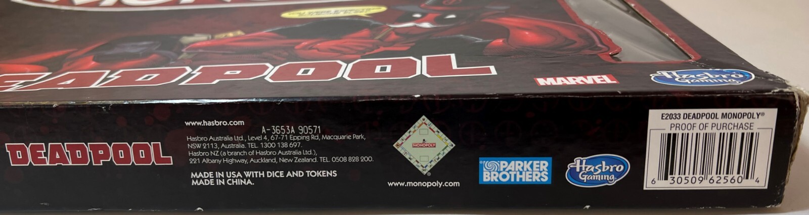 MONOPOLY Deadpool Edition Marvel Monopoly Board Game Collectible | eBay
