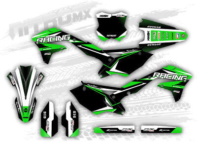 Graphics Kit fits Kawasaki KX 450F KXF 450 KX450F 2016 2017 2018 Decals ...