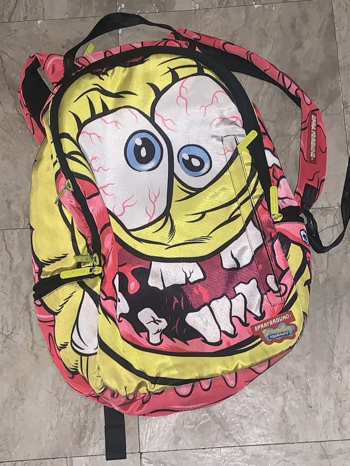 Crazy SpongeBob Sprayground Spongebob Crazypants Backpack For Men And ...