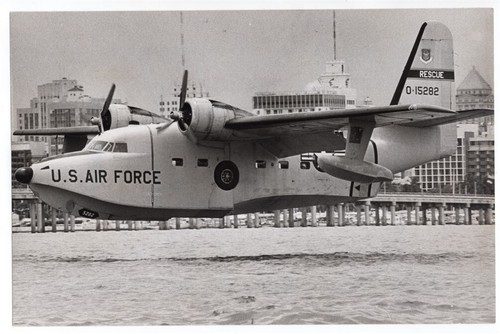 1973 USAF Grumman Albatross Blue Goose Makes Last Landing Miami Fla ...
