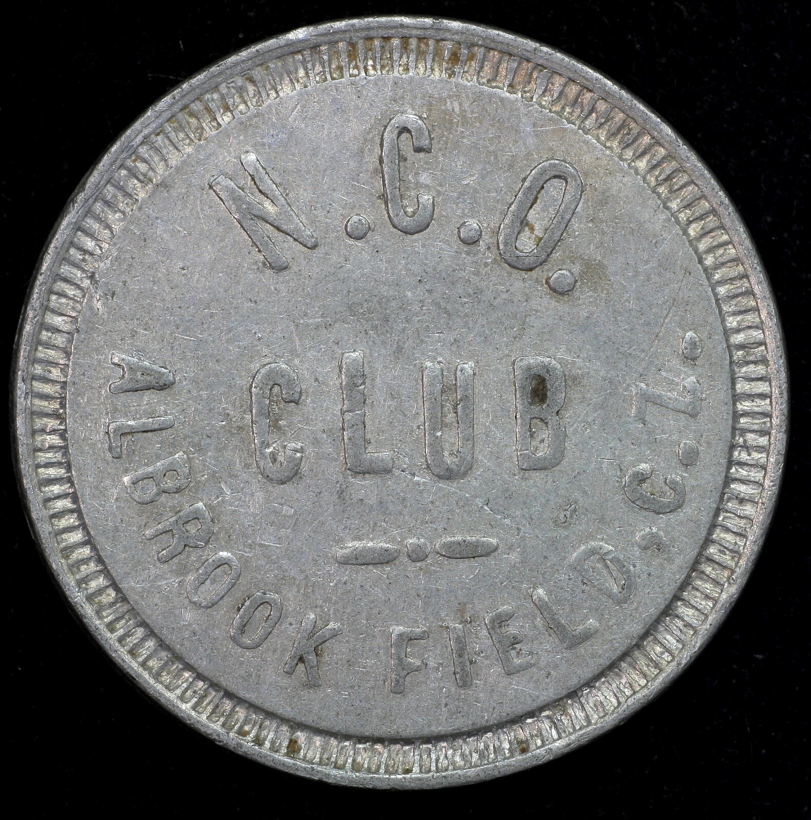 Canal Zone, Panama Albrook Field NCO Club Good for 5c Military Trade ...