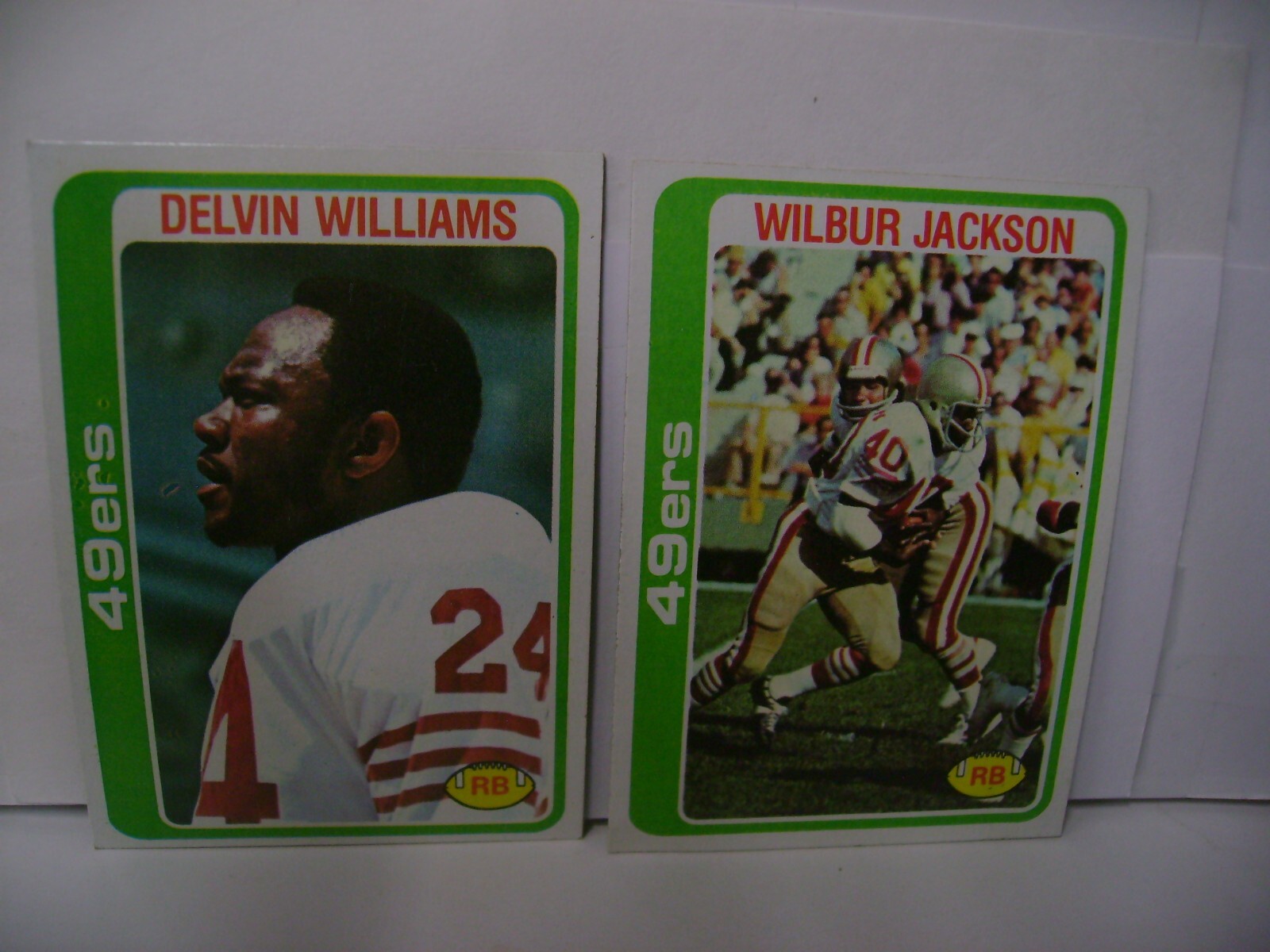 DELVIN WILLIAMS WILBUR JACKSON 1978 TOPPS FOOTBALL LOT #264 #38 | eBay