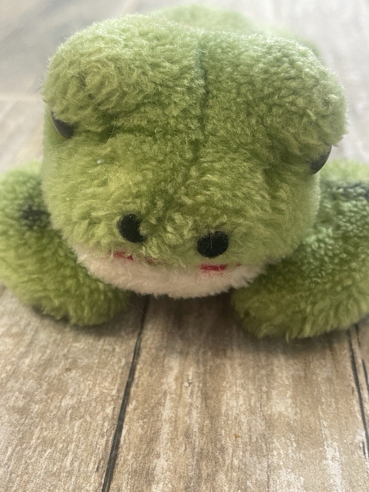 Dakin & Co. 1976 Plush Bean Bag Spotted Green Frog Vintage 70s | eBay