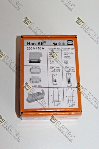 Harting, HAN Kit A10, HAN 10A-F 10 Pin 10p Male Female Plug Connector ...