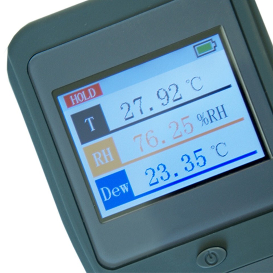 Portable Dew Point Meter with Dew Point Temp Measurement Curve Display ...