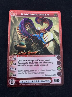 Chaotic Creature Card Kamangareth Underworld Max Energy | eBay