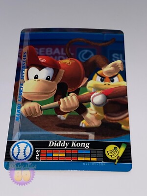Carte Amiibo Mario Sports Superstars Diddy Kong Baseball 042 | eBay