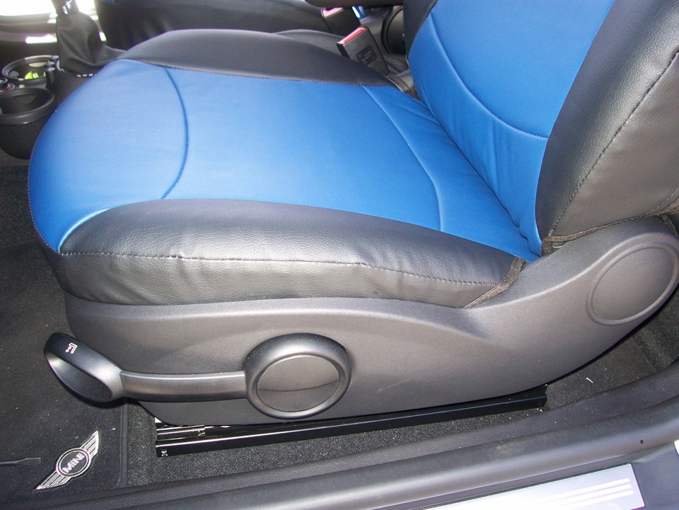 MINI COOPER S COUPE CONVERTIBLE IGGEE S.LEATHER CUSTOM FIT SEAT COVER ...
