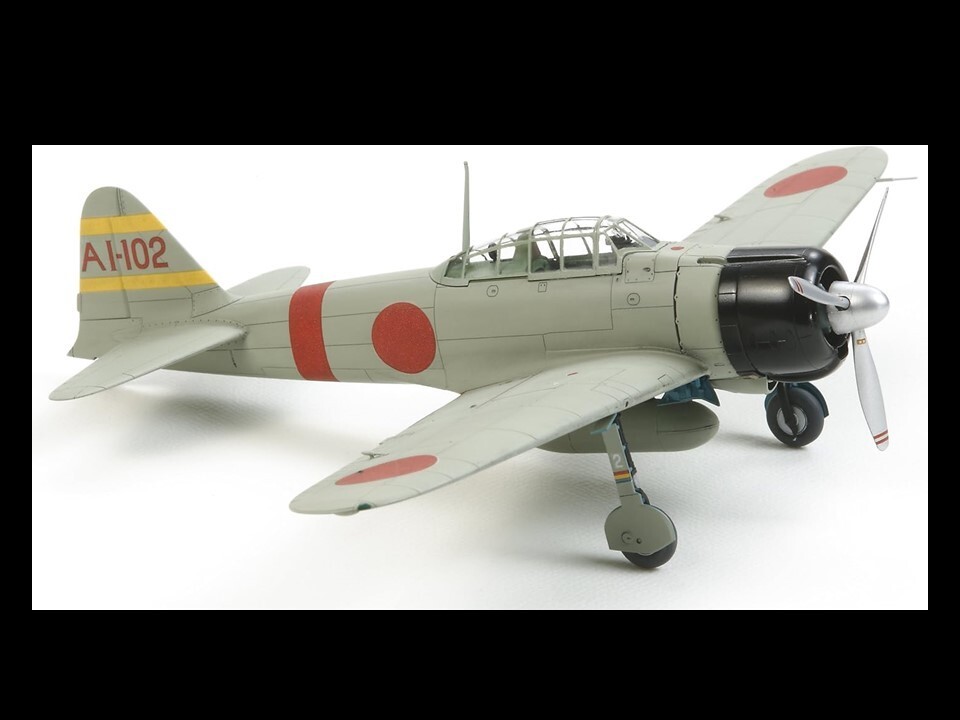 1/72 IJN aircraft carrier Akagi bridge and flight deck & 1/72 A6M2b ...