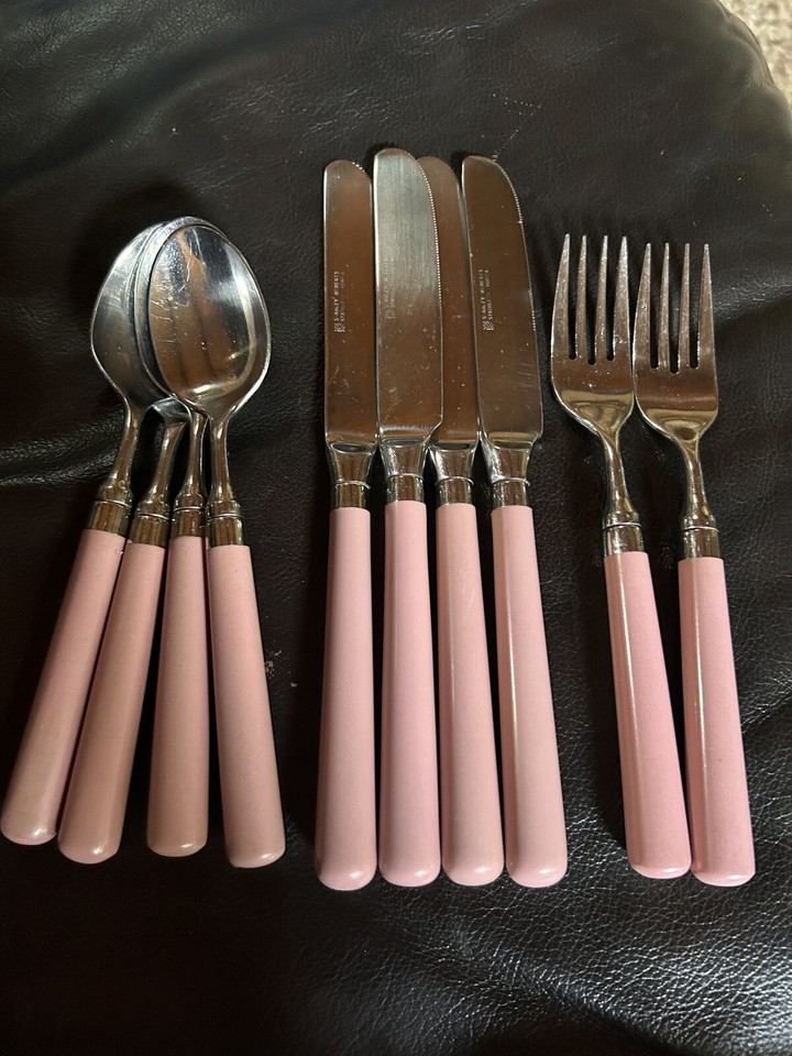 Stanley Roberts SPECTRUM Mauve Pink Stainless 10 piece set Korea ...