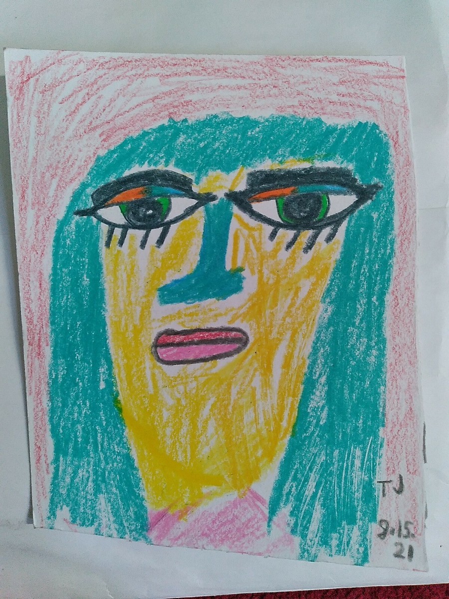 Abstract Pencil Drawings Of Faces