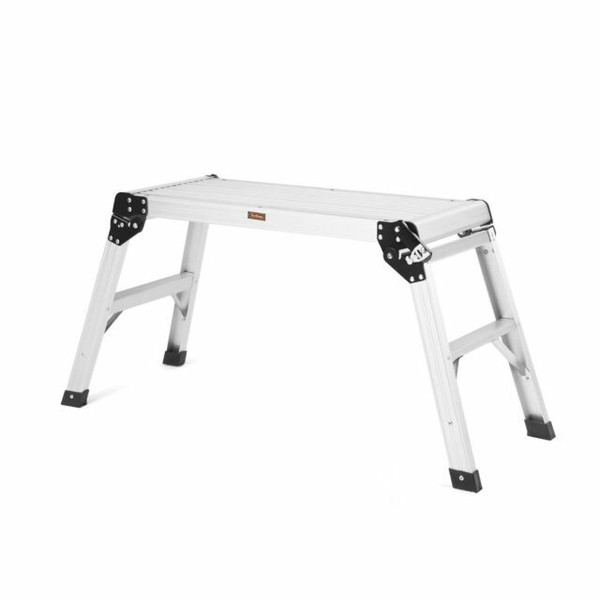 Folding Step up Work Platform Portable Aluminium Ladder Workshop Garage ...
