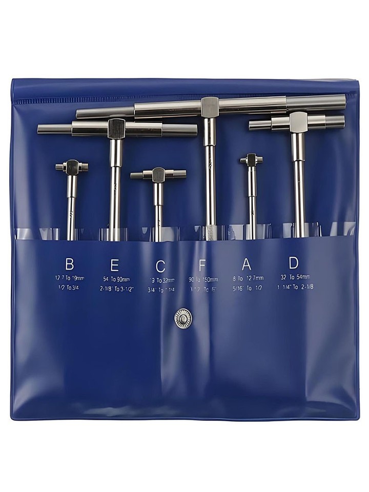 6Pcs Telescopic Gauge Set Micrometer Measurement Bore Precision ...
