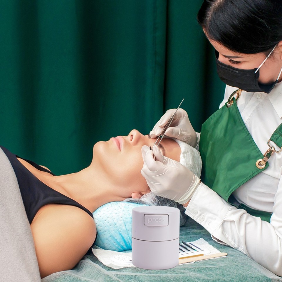 Eyelash Extensions Supplies Lashes Container Empty Box Glue Storage ...