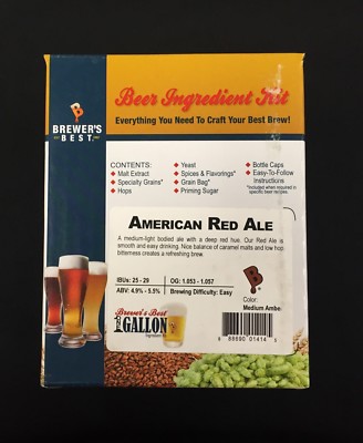 AMERICAN RED ALE Beer Kit Brewers Best One Gallon Home Brew Beer ...