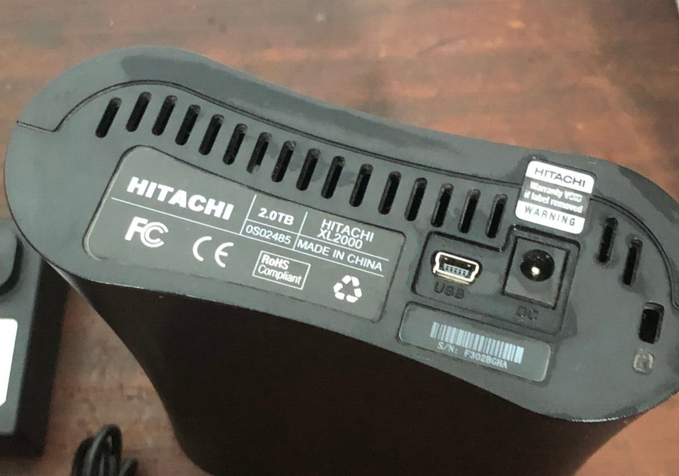 Hitachi XL2000 2TB External Hard Drive w/ AC & USB Adapter | eBay