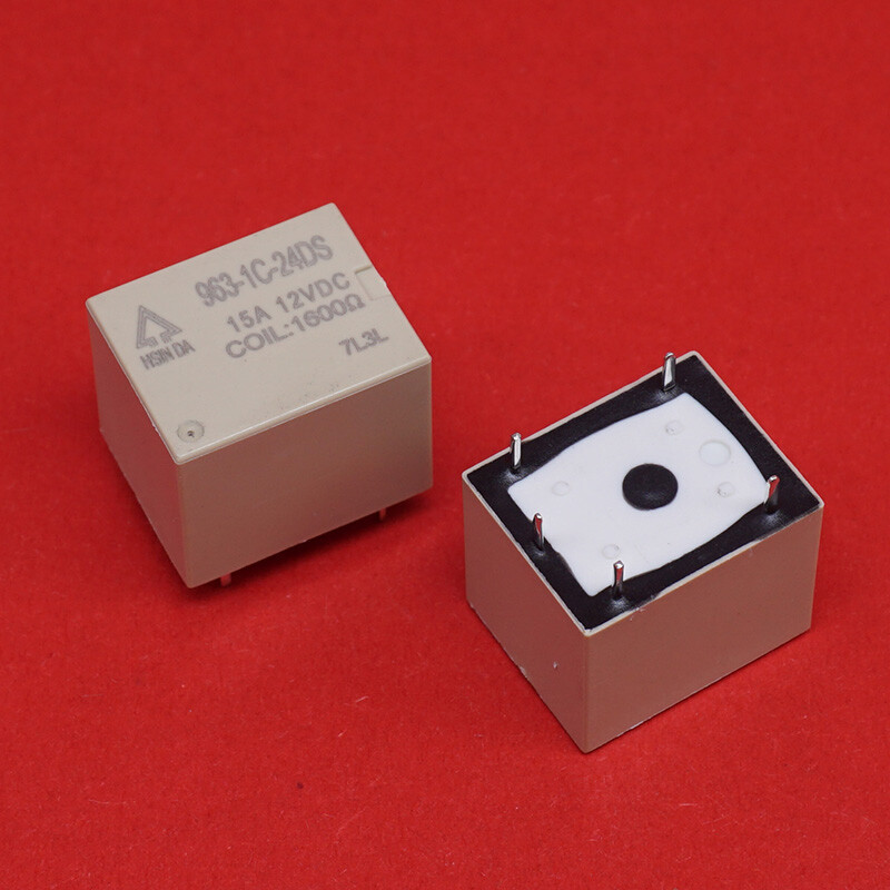 963-1C-24DS Power Relay 15A 12VDC 5 Pins equivalent as HF3FF-024-1ZS ...