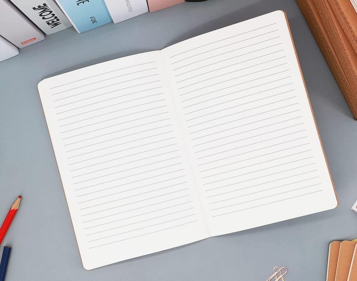 Lined Writing Diaries 24-Pack A5 Kraft Journal Notebooks - Lined Paper ...