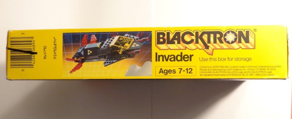New Vintage Sealed in Box Lego Blacktron Invader 6894 Legoland Space ...