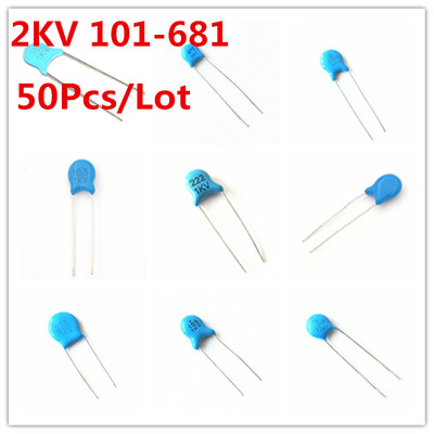 50Pcs 2KV 2000V 102 103 221 222 471 472 101-681 High-voltage Ceramic ...