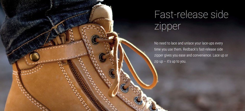 REDBACK COBAR SOFT TOE WHEAT NUBUCK ZIP BOOTS UCWZ - AUSTRALIAN MADE | eBay