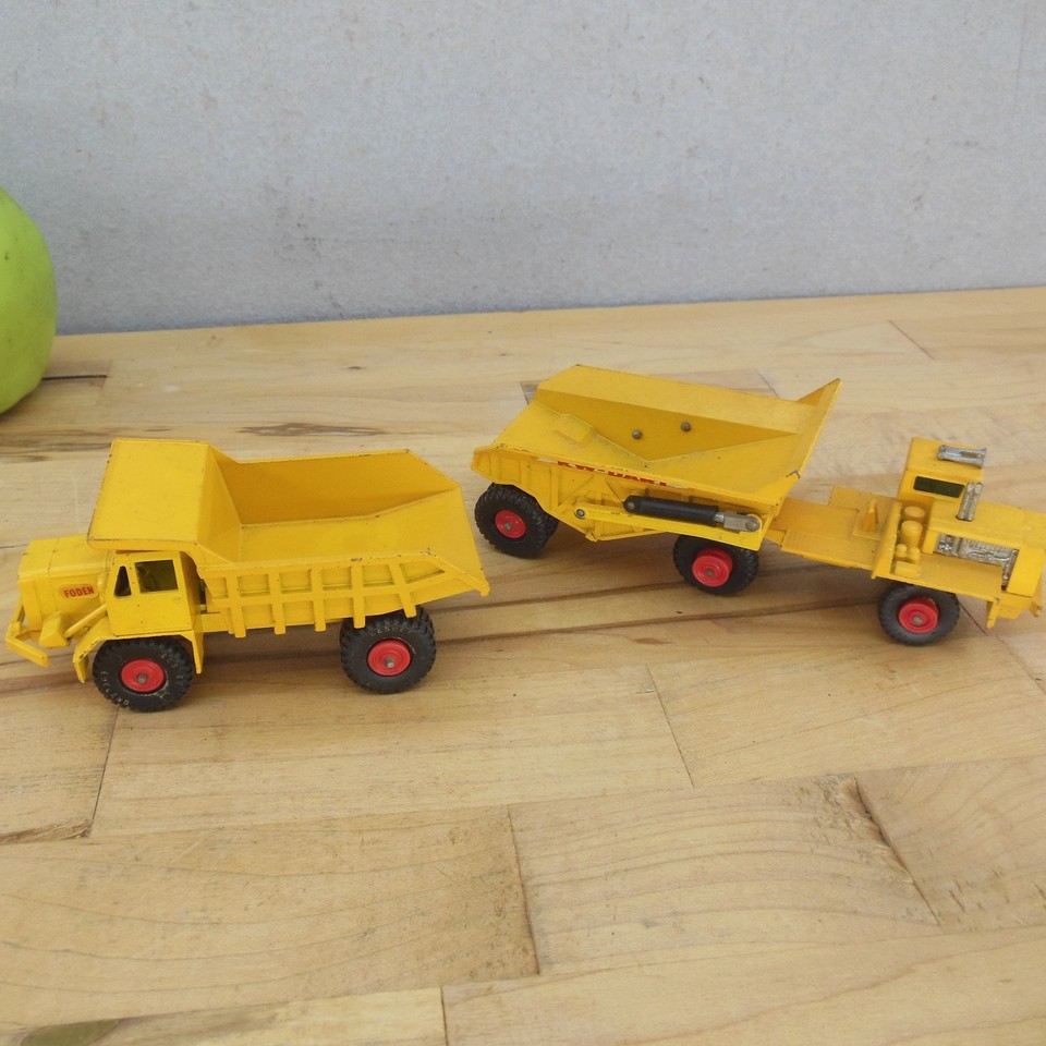 Vtg. Matchbox Lesney 4 Lot King Size - K2 Foden Dump Truck Hatra Loader ...