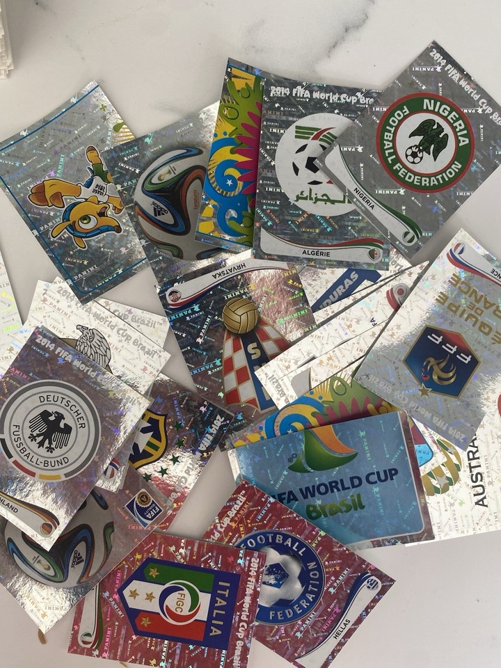 Panini Brazil World Cup 2014 Stickers Joblot including 20+ foil shiny ...