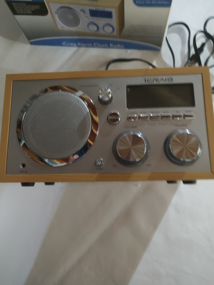 iCraig AM/FM Radio with Alarm Clock made for ipod LCD Digital Read out ...