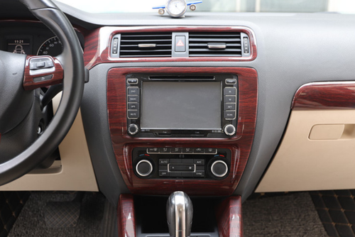 For VW Jetta MK6 12-14 ABS Wood Grain Veil Automotive Interior ...
