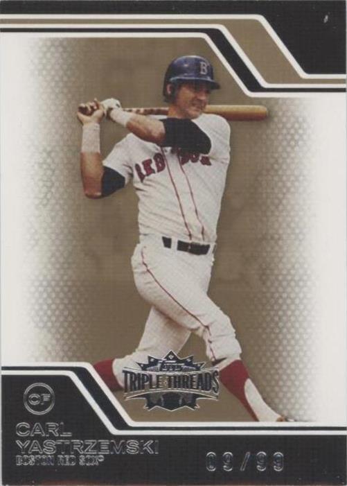 2008 Topps Triple Threads - Carl Yastrzemski #17 Gold /99 for sale ...