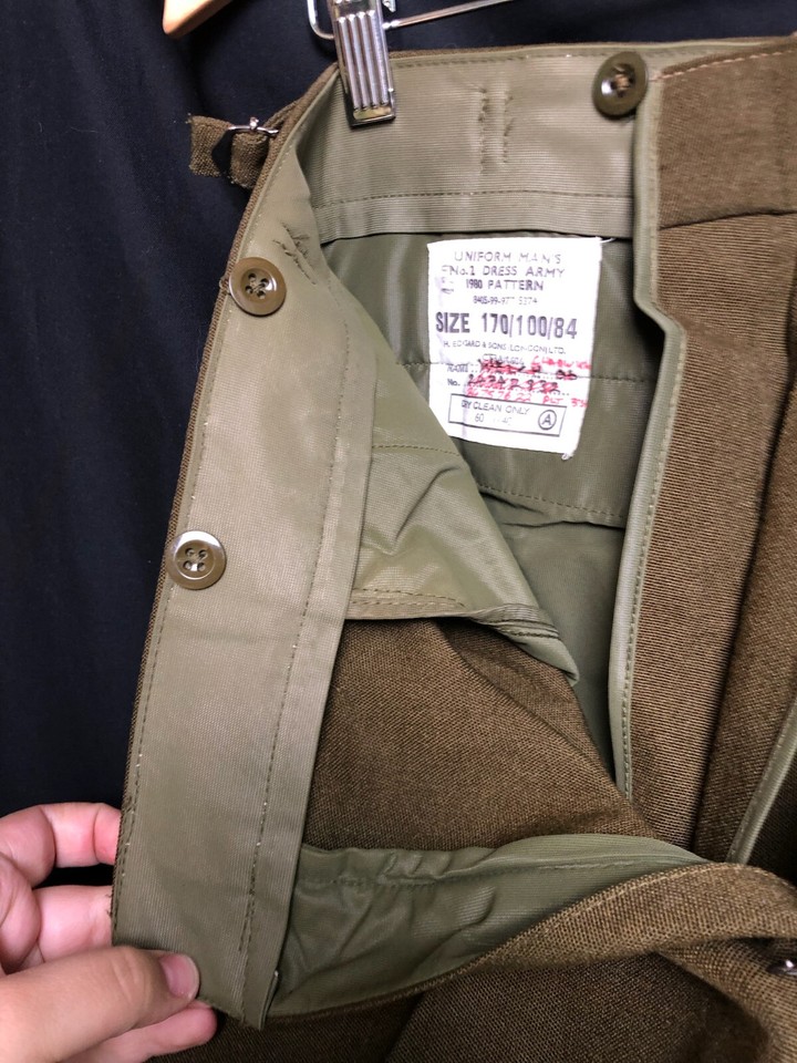 Genuine British Army No.2 Dress Uniform Trousers - Size 170/100/84 | eBay