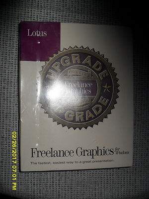 NEW LOTUS FREELANCE GRAPHICS UPGRADE FOR WINDOWS (3.5 H.D. DISK) | eBay
