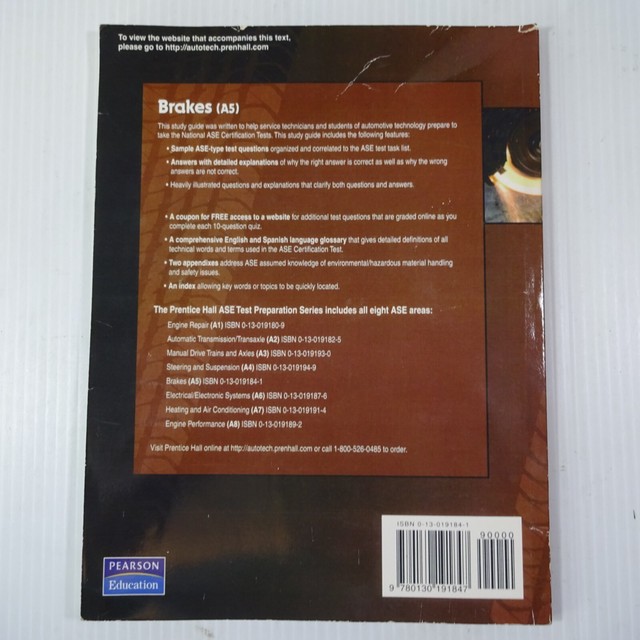 ASE Test Preparation Ser.: Brakes (A5) by Chase D. Mitchell and James D ...
