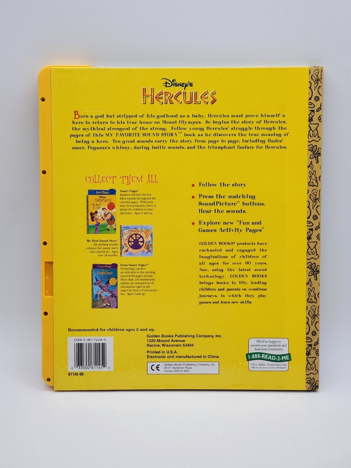 Disney's Hercules (Sound Story) by Golden Books 1997 | eBay