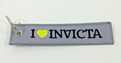 Invicta Keychain. (I Love Invicta) Gray (4.5 x 1.0 Inches) souvenir Car ...