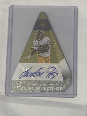LONDON FLETCHER 2012 Crown Royale Panini's Choice Award Gold SP #16/25 ...
