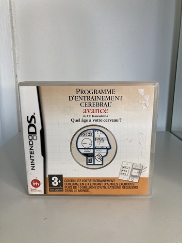 Game Nintendo DS French Version Program Training Brain Avance Dr ...