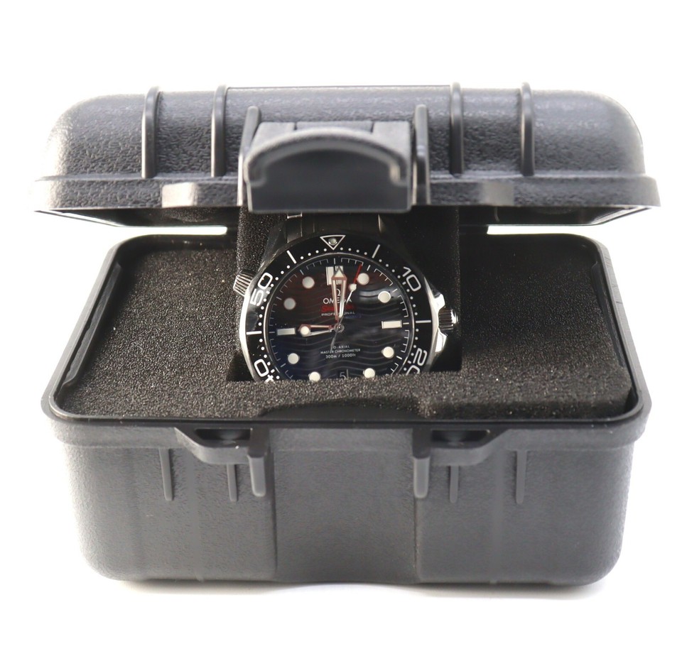 Watch box travel case hard shell robust rugged coffin for Omega watches ...