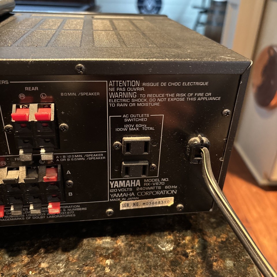 Yamaha RX-V670 AM/FM Surround Sound Stereo Receiver - WORKS | eBay