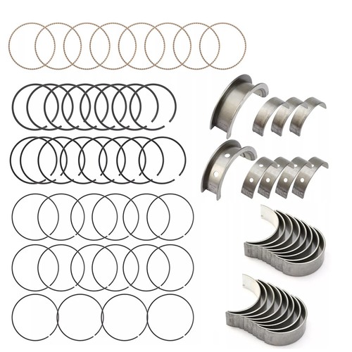 Main & Rod Bearings Set & Piston Rings Kit For Chevy GMC LS Gen III IV ...