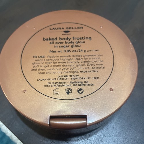 New LAURA GELLER Baked Body Frosting All Over Body Glow SUGAR GLOW 0.85 ...