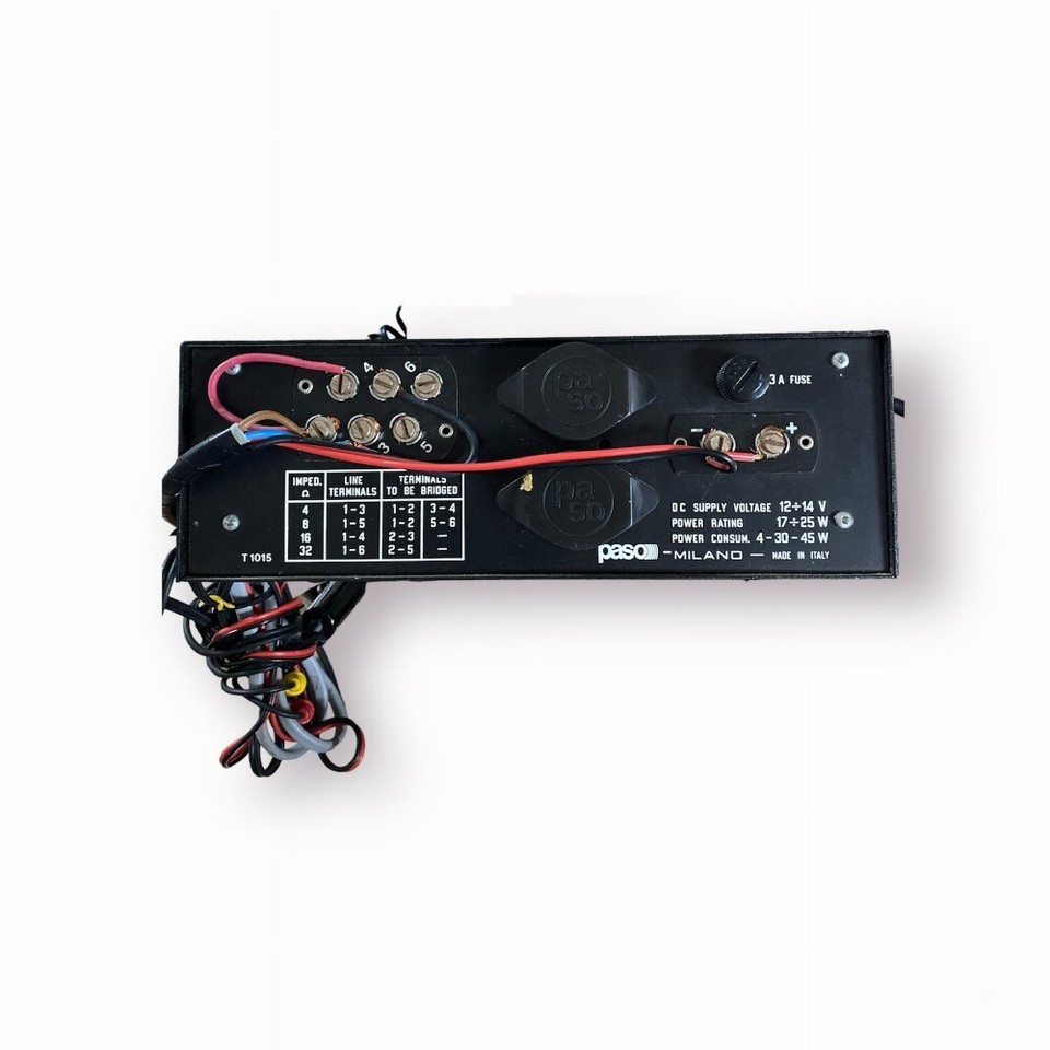 Transistor Amplifier T1015 In 12/14V 17/25W 4-32 Inputs Used | eBay