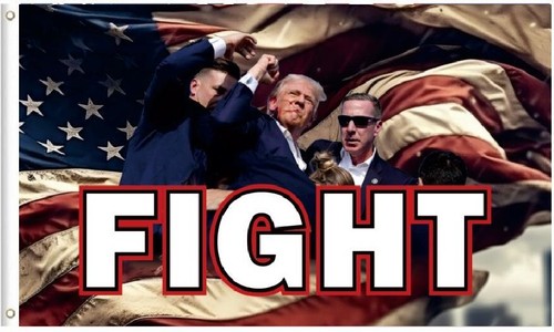 3x5 FT Trump 2024 5X3 Flag Survived Shot Pennsylvania Rally Shooting ...