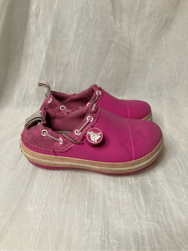 Crocs C 10 Girls Pink Slip On Shoes | eBay