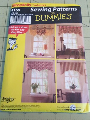 Simplicity Pattern 4169 Valences Window Treatments 4 Views UNCUT | eBay
