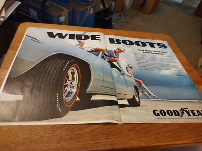 1967 Good Year Wide Boots Magazine Ad. 2 page ad | eBay