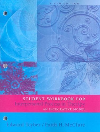 Interpersonal Process in Therapy : An Integrative Model by Edward ...
