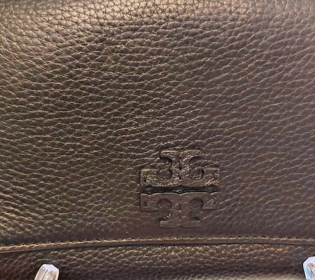 Tory Burch Marion Black Leather Whipstitch Crossbody Wallet Purse ...