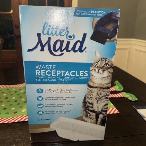 LitterMaid Waste Receptacles 3rd Edition Sealable 12 Count Kitty Cat ...