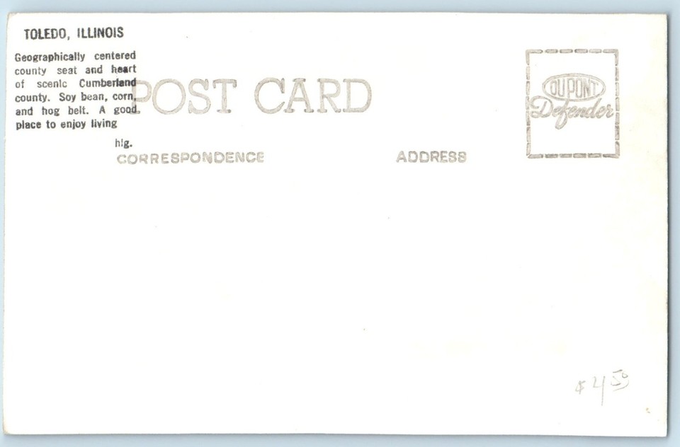 Toledo Illinois IL Postcard RPPC Photo Scenes Of Toledo c1940's ...